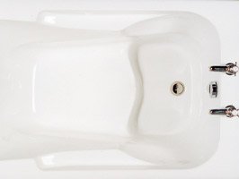 The Tancho Bath Deep Soaking Bath from Essential Bathing ltd
